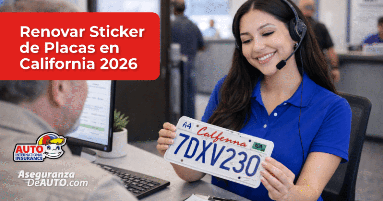 Renovar Sticker de Placas en California 2026